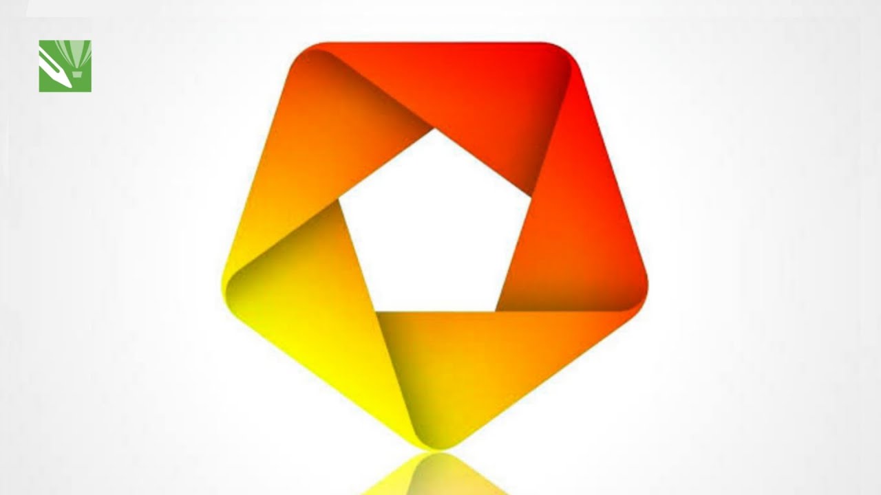 Polygon Logo design Tutorial in Corel Draw X7 #logotutorial #graphicsdesign
