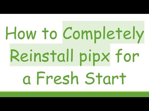 How to Completely Reinstall pipx for a Fresh Start
