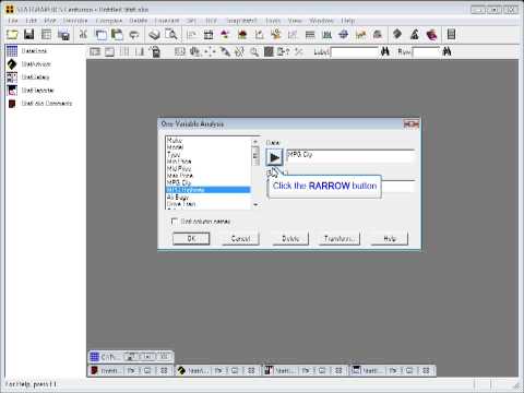 Statgraphics CtrlArrow