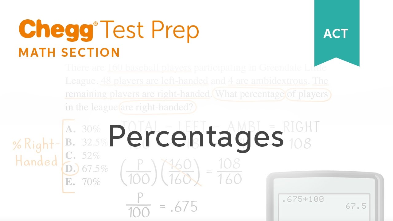 ACT Math: Percentages - Chegg Test Prep