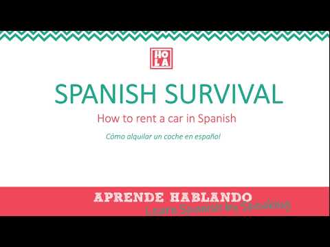 How to rent a car in Spanish