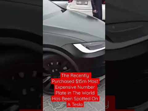 The Most Expensive Number Plate in the World Is Now on a Tesla Model X ...