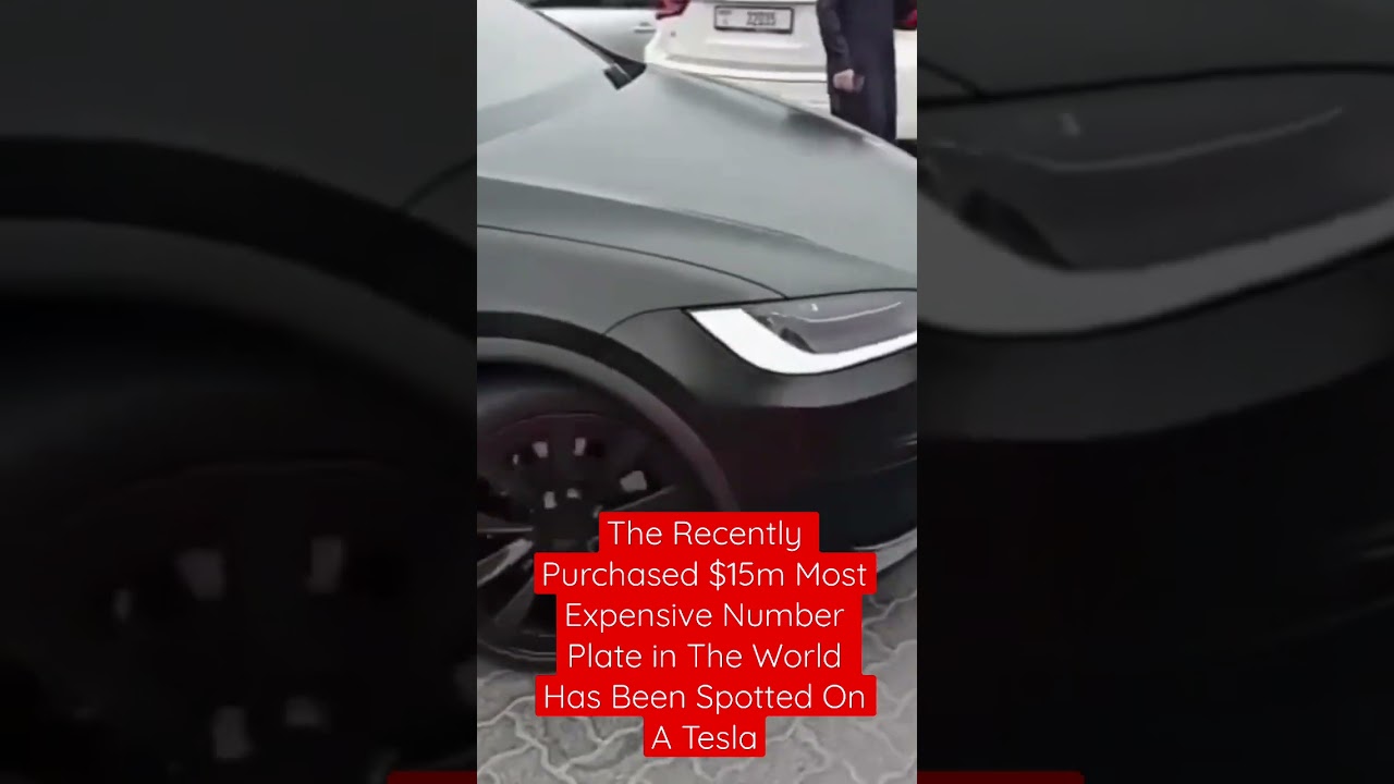 The Most Expensive Number Plate in the World Is Now on a Tesla Model X ...