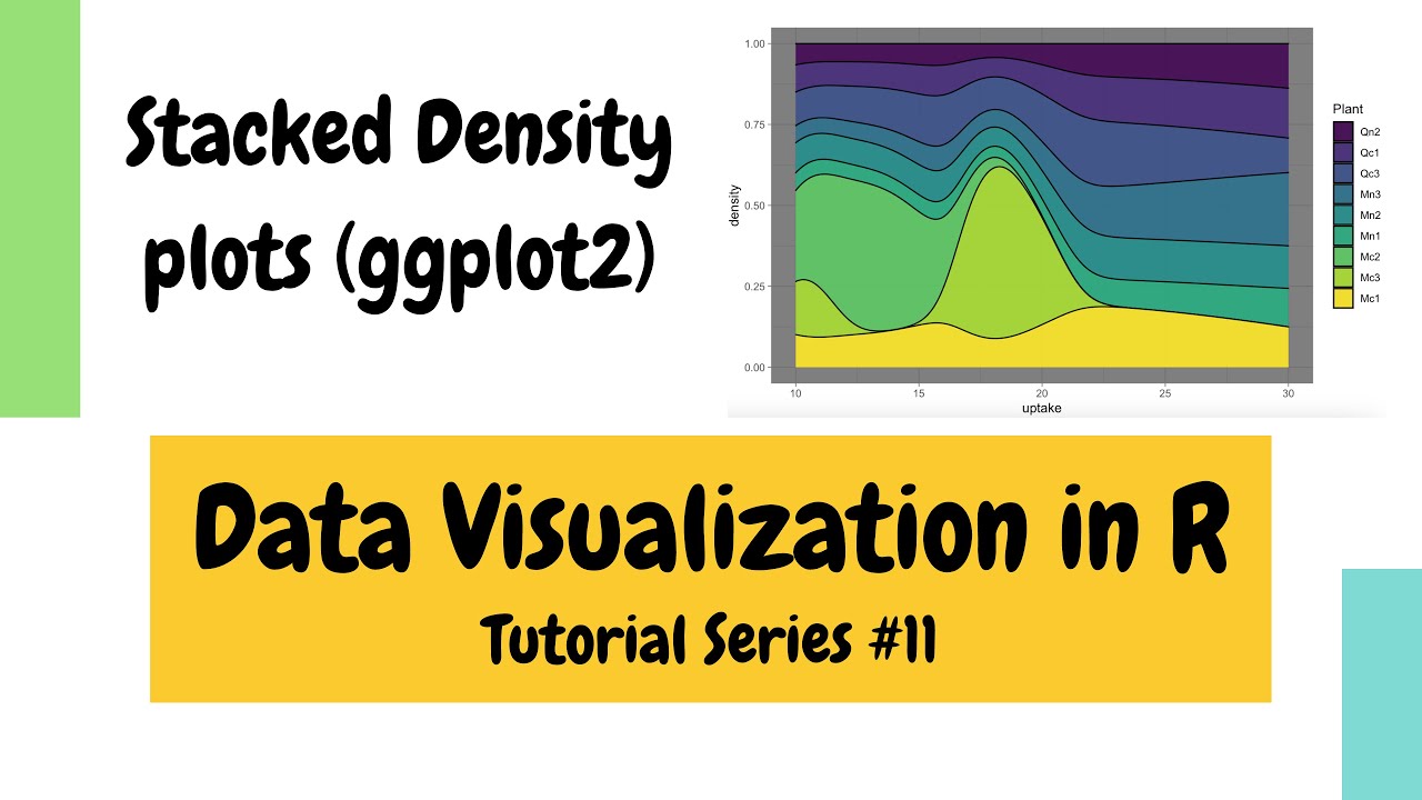 Plotting in R using ggplot2: Stacked Density plots (Data Visualization Basics in R #11)