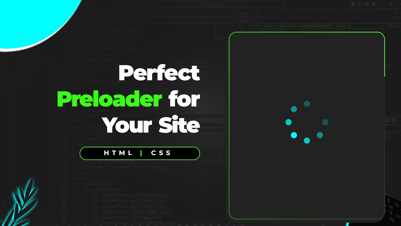 Create a Minimal CSS Preloader for Your Website | Pure CSS Loader Animation Tutorial