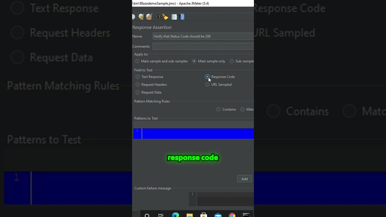 👉 JMeter Assertions Tutorial | Validate Response Code 200 #shorts