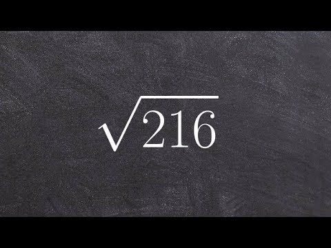 Simplifying Square Root of a Number