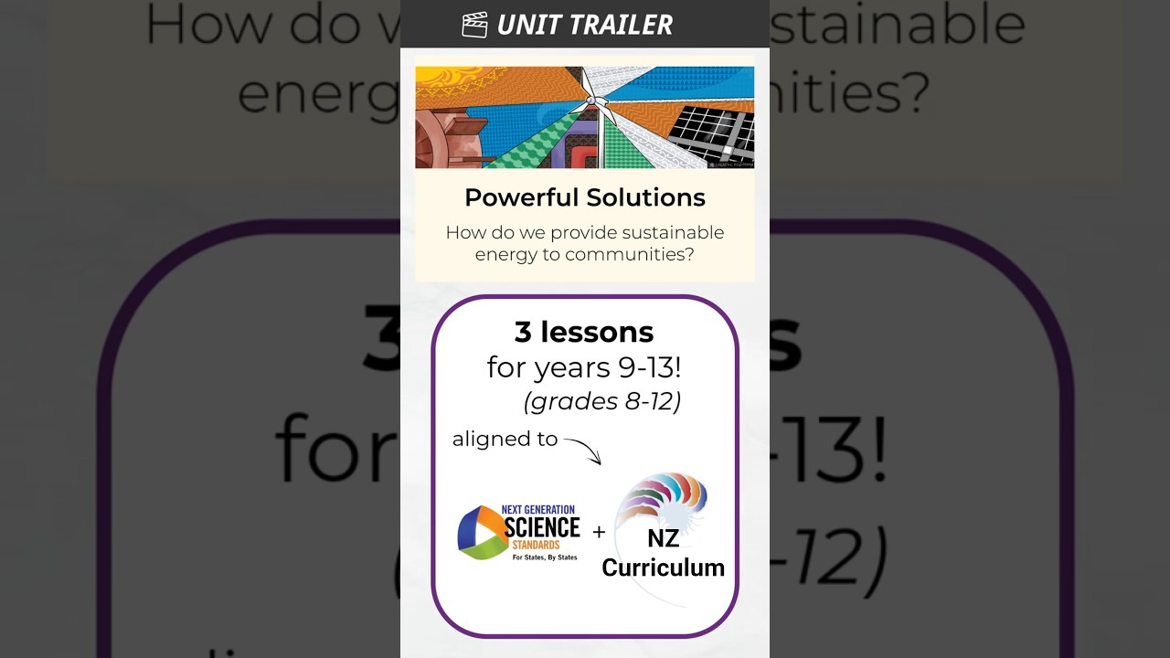 “Powerful Solutions” Unit Trailer: Free lessons about the energy all around us #engineering