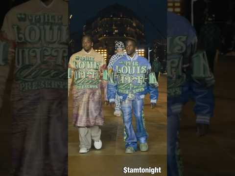Pusha T & No Malice aka Clipse walking in Pharrell’s First Louis Vuitton Fashion Show!! #tamtonight