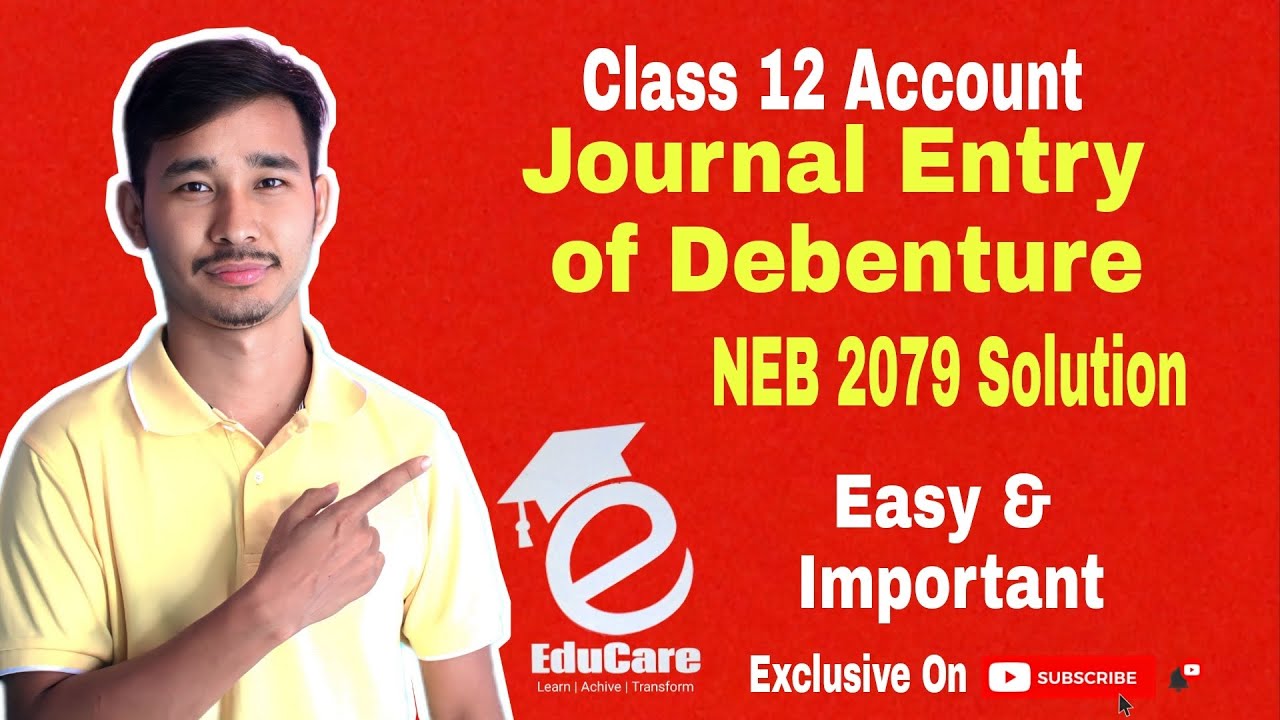 Journal entry of debenture | Class 12 account | Issue of debentures