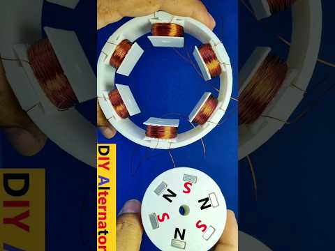 Make Your Own Generator - Homemade Alternator #zaferyildiz #short#shorts#electronics #lalternator