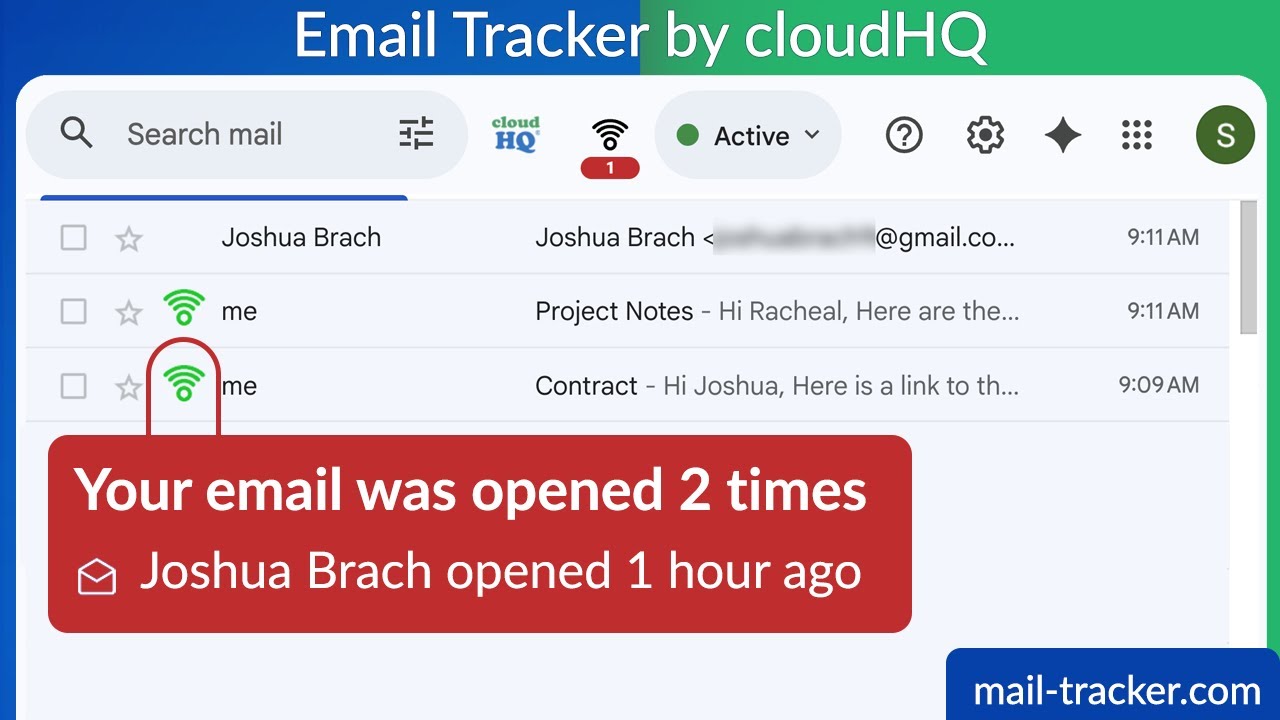 How to Know If Someone Read Your Email in Gmail with Email Tracker by cloudHQ