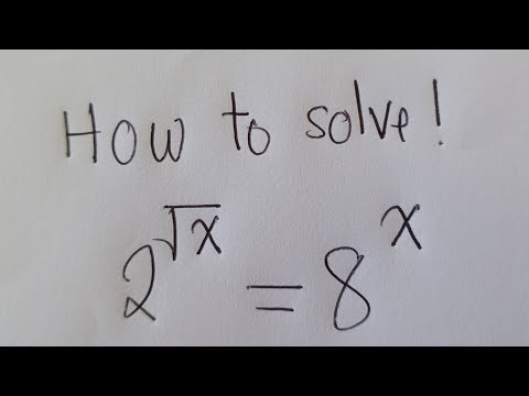 Can you solve this? | Exponential Equation | Algebra Problem.