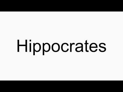 How to pronounce Hippocrates