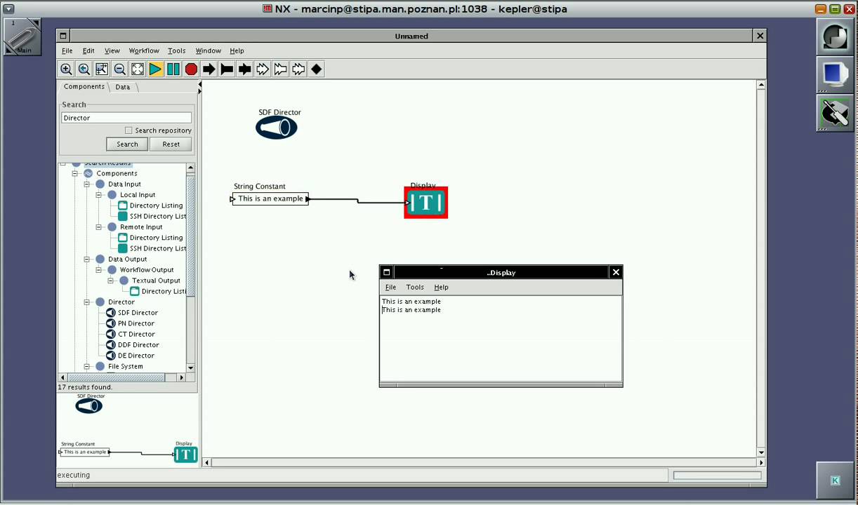 Kepler - animating workflow