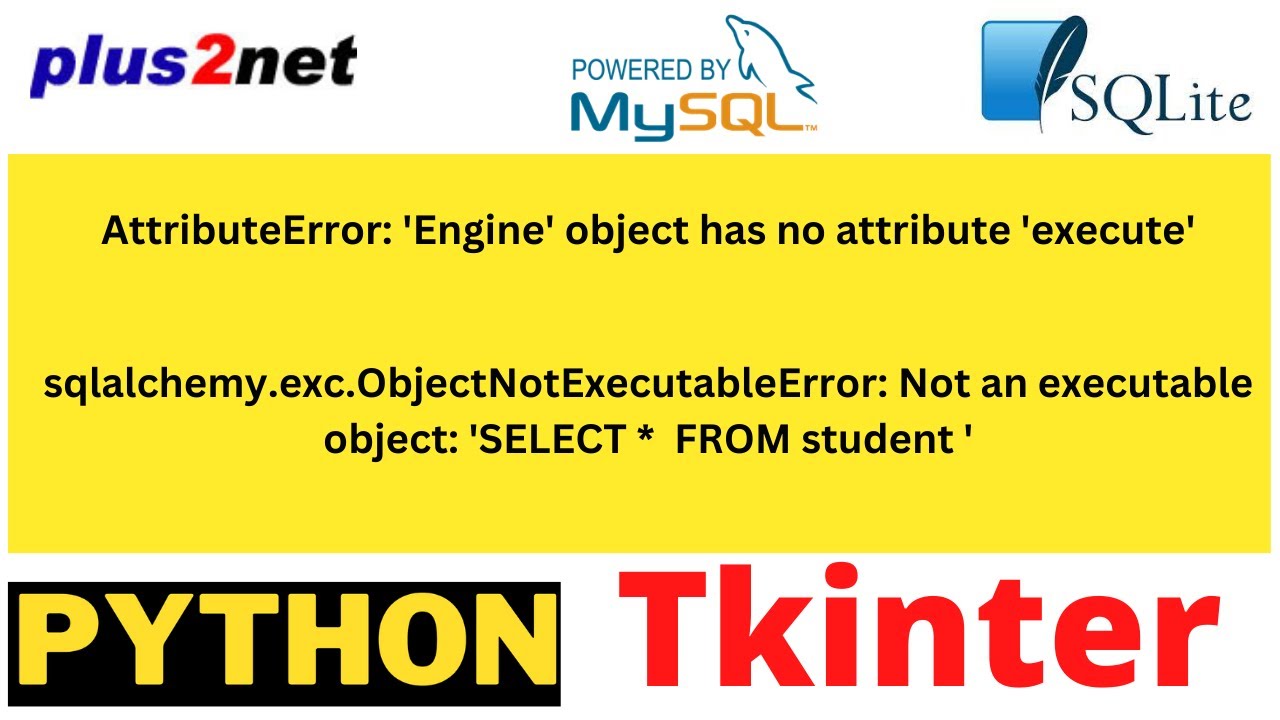 AttributeError and Not an executable object error in SQLAlchemy