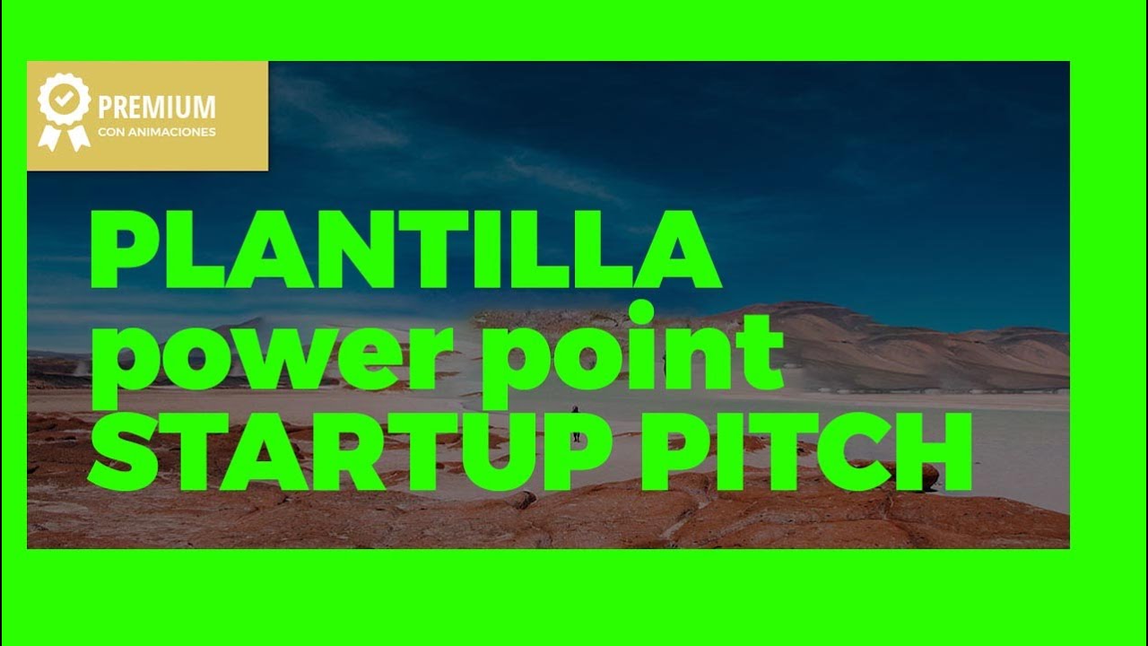 ✅ Plantilla presentación Powerpoint. Satartup Pitch. Pro 01