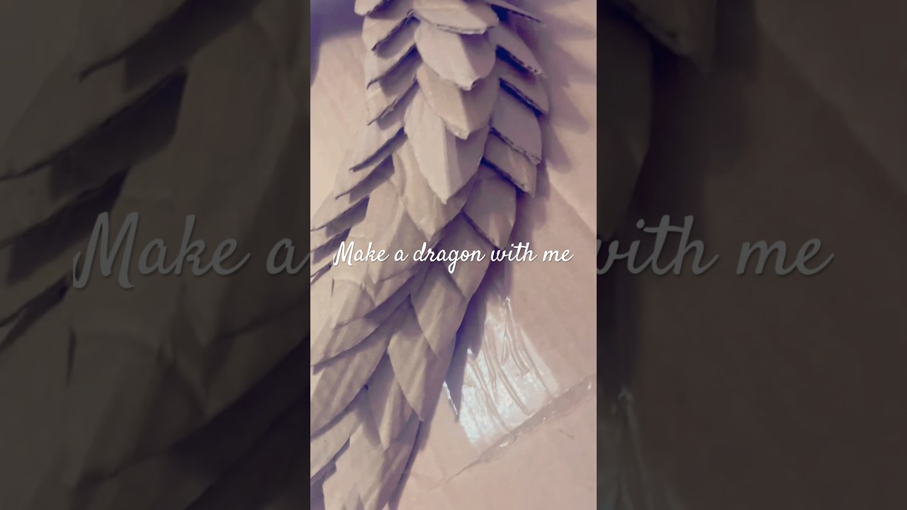 Make a dragon with me! Tail design from Zygote Brown’s tutorial - now for paper mache #craft #dragon