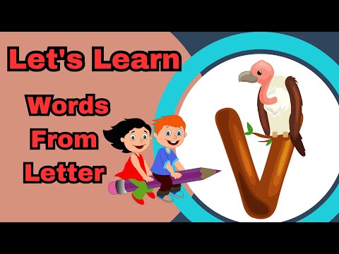 Words that start with V | what things design with V