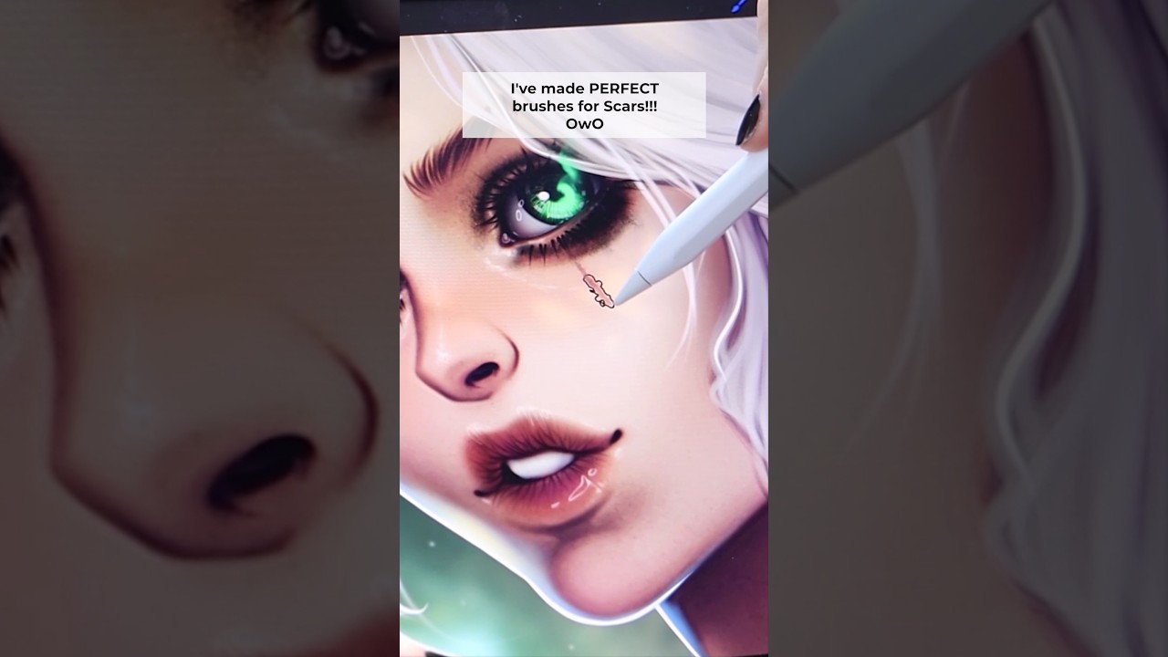 💚My Scar Brushes!💚 available on my Patreon and DeviantArt 💚 for Procreate, Clip Studio and PS💚 #art