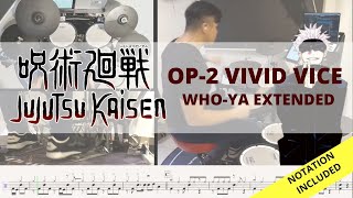 Who-ya Extended - Vivid Vice (Jujustsu Kaisen OP2) by Raymond Goh Sheet