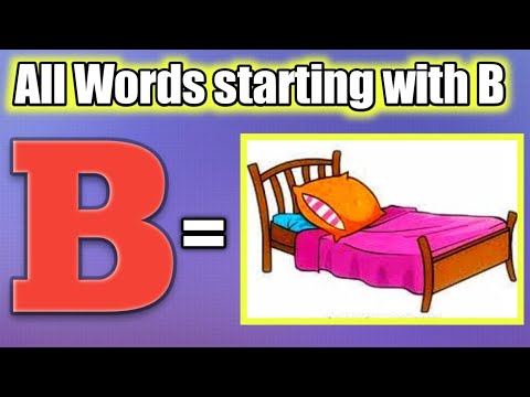 All Words starting with B | B words with pictures | writing letters for Kids #basicgrammar #alphabet