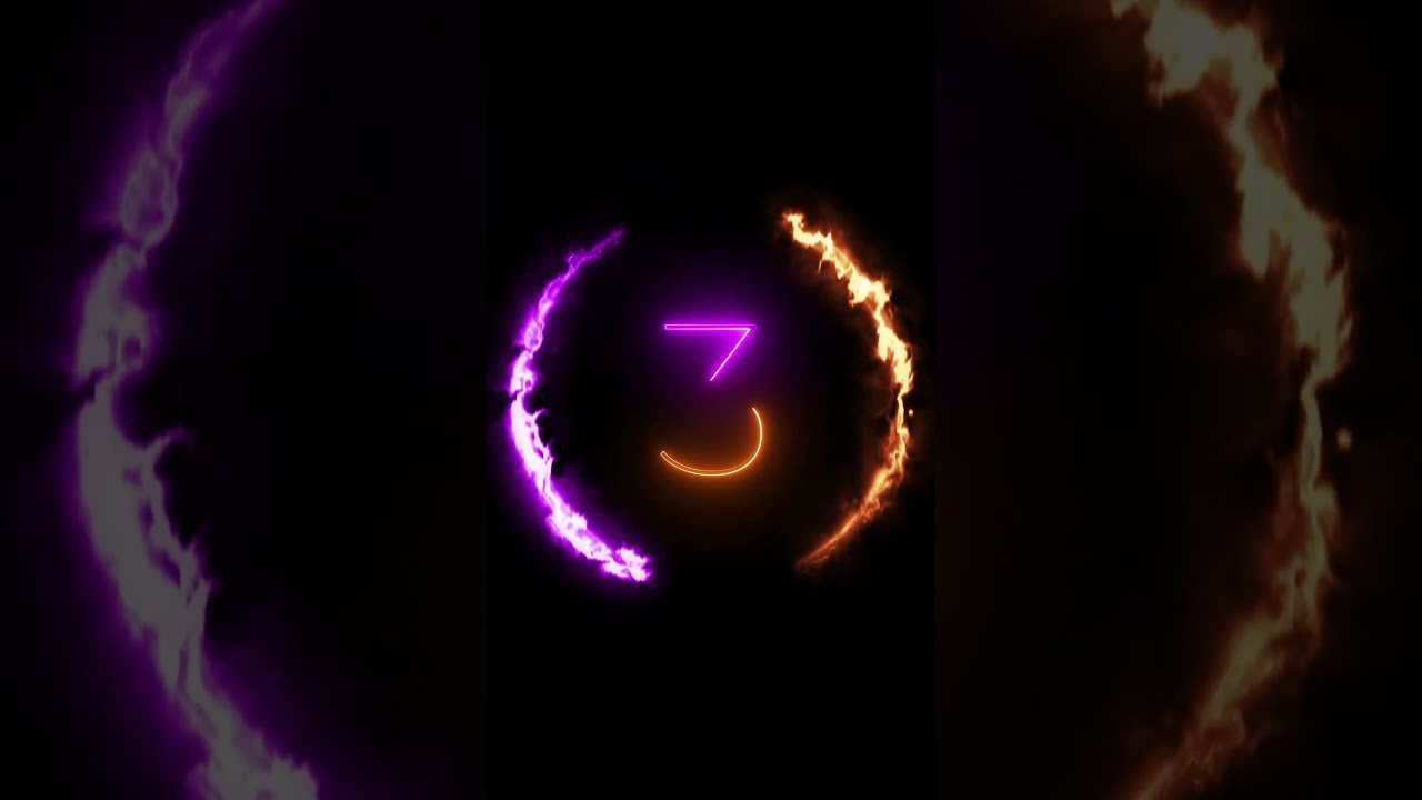 FLAMING NEON CIRCLE COUNTDOWN 5000ms VO