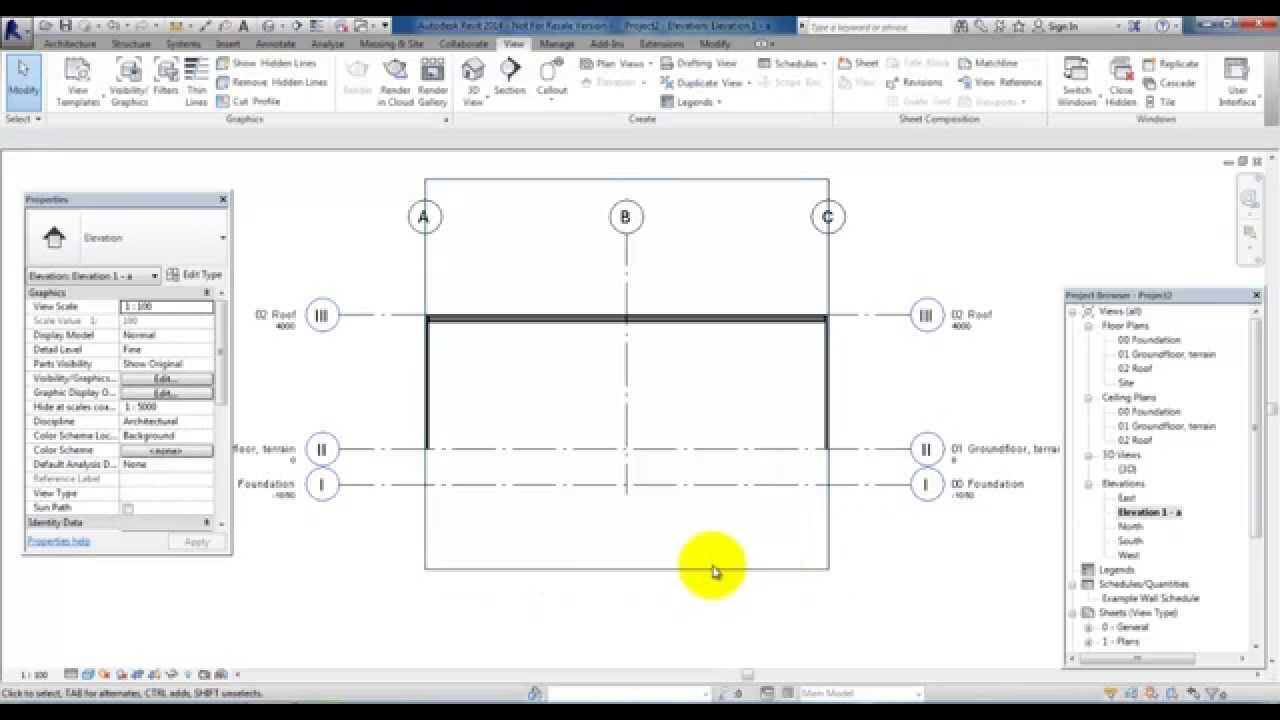 Revit 2014_Steel frame structure - part 1