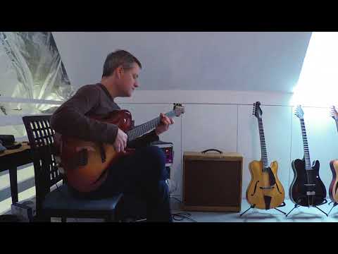 Tim Bram Sunburst Mahogany Tribute Archtop (Display | Reverb