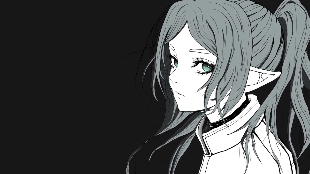 Frieren Minimal Art Live Wallpaper 4K HD | Anime Background for PC