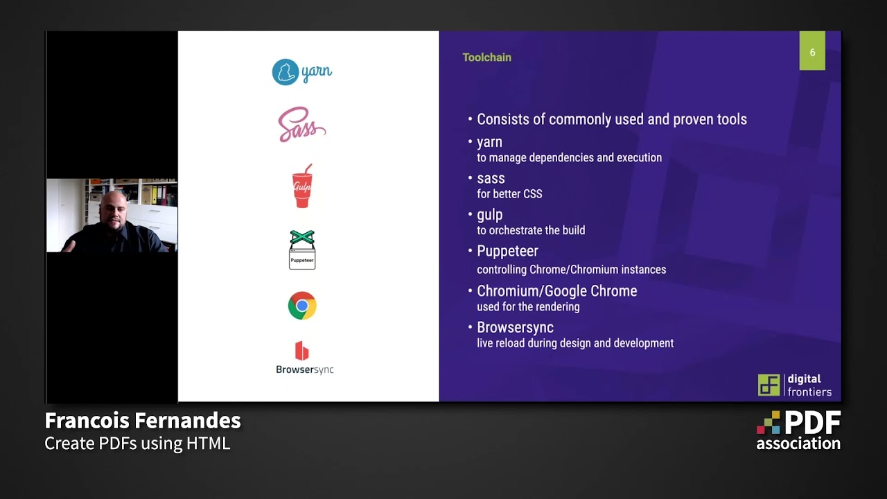 Create PDFs using HTML (Francois Fernandes, Digital Frontiers)