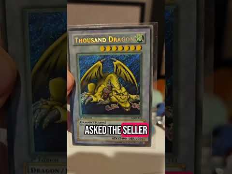 Accidentally winning a faded thousand dragon yugioh card! Do you own any Yugioh misprints? #yugioh