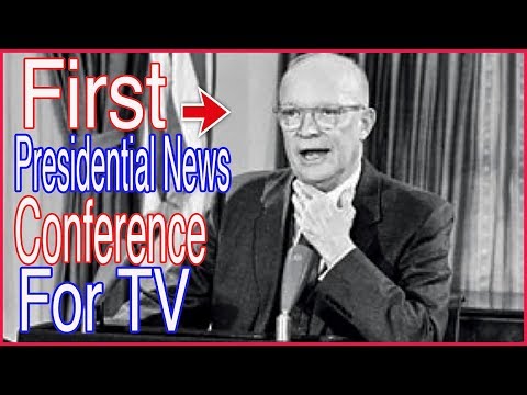 This Day In History January 19, 1955 First Presidential News Conference For TV