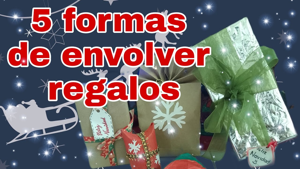 5 formas de envolver regalos🎁 reciclando material♻️