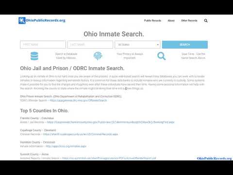 Ohio Jail and Prison / ODRC Inmate Search.
