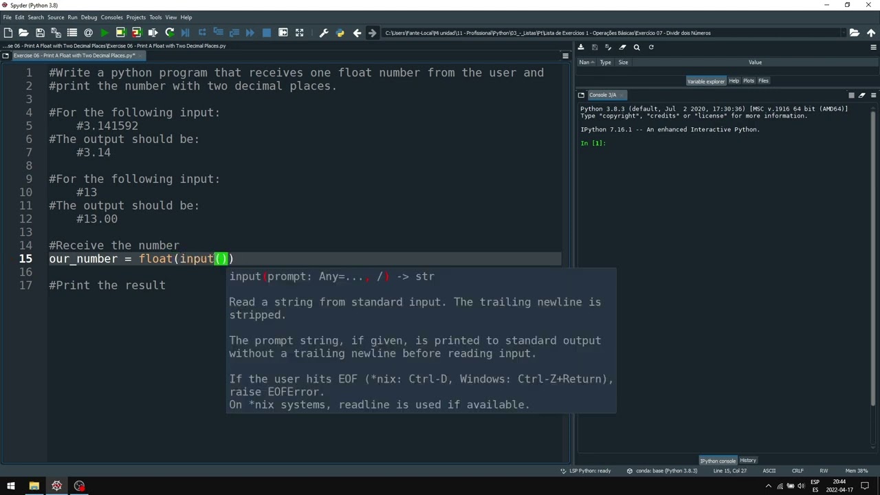 Python Programming – Print A Float with Two Decimal Places