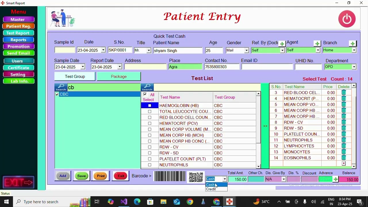 New Updates In Smart Report Lab Software