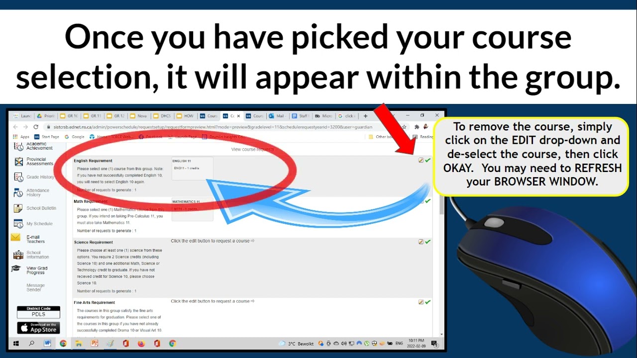 PowerSchool QUICK Course Selection Tutorial