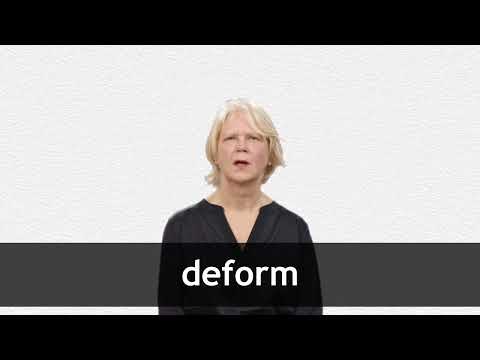 DEFORM 释义 | 柯林斯英语词典