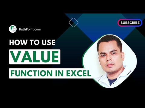 How to use VALUE Function in Excel