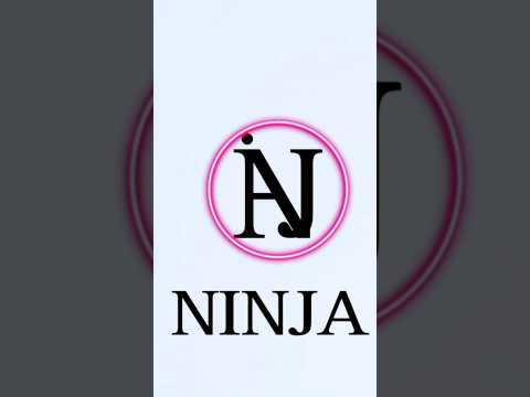 NINJA Name brand logo 😱😱#logo #youtubeshorts #viral #trending #logodesign #viralvideo