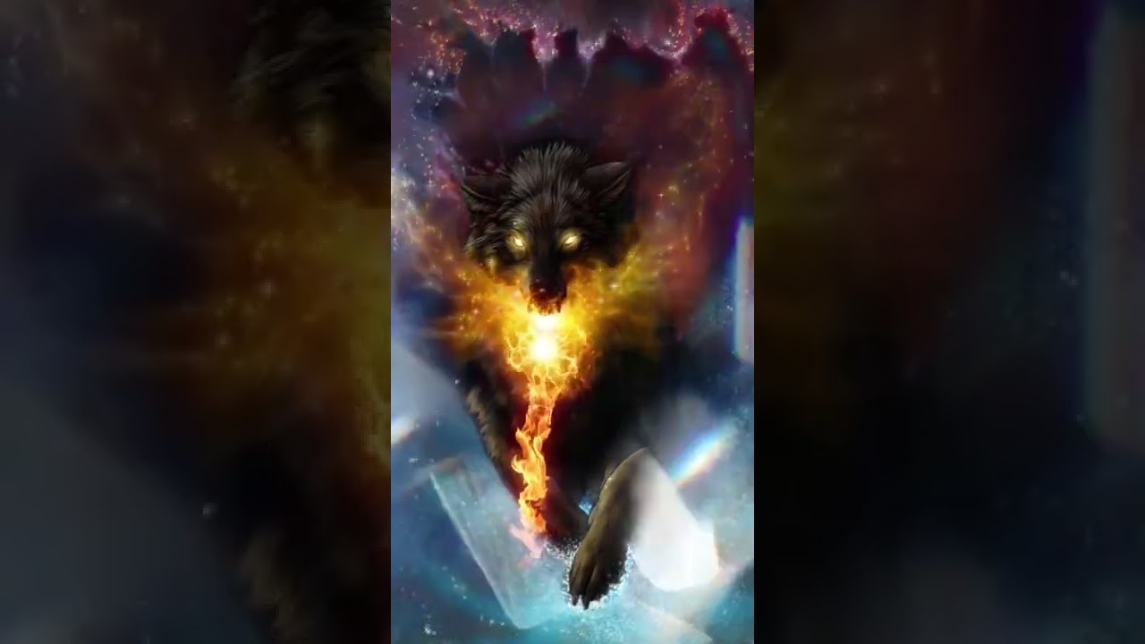 Fire wolf 4k Live wallpaper