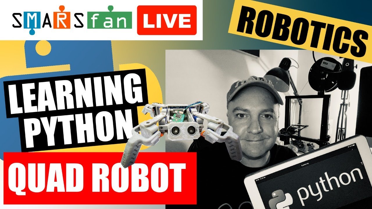 SMARS Quad robot - walking cycle in Python