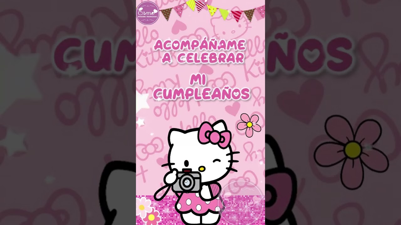 Hello Kitty, invitacion de hello kitty #hellokitty  #parati  #mymelody