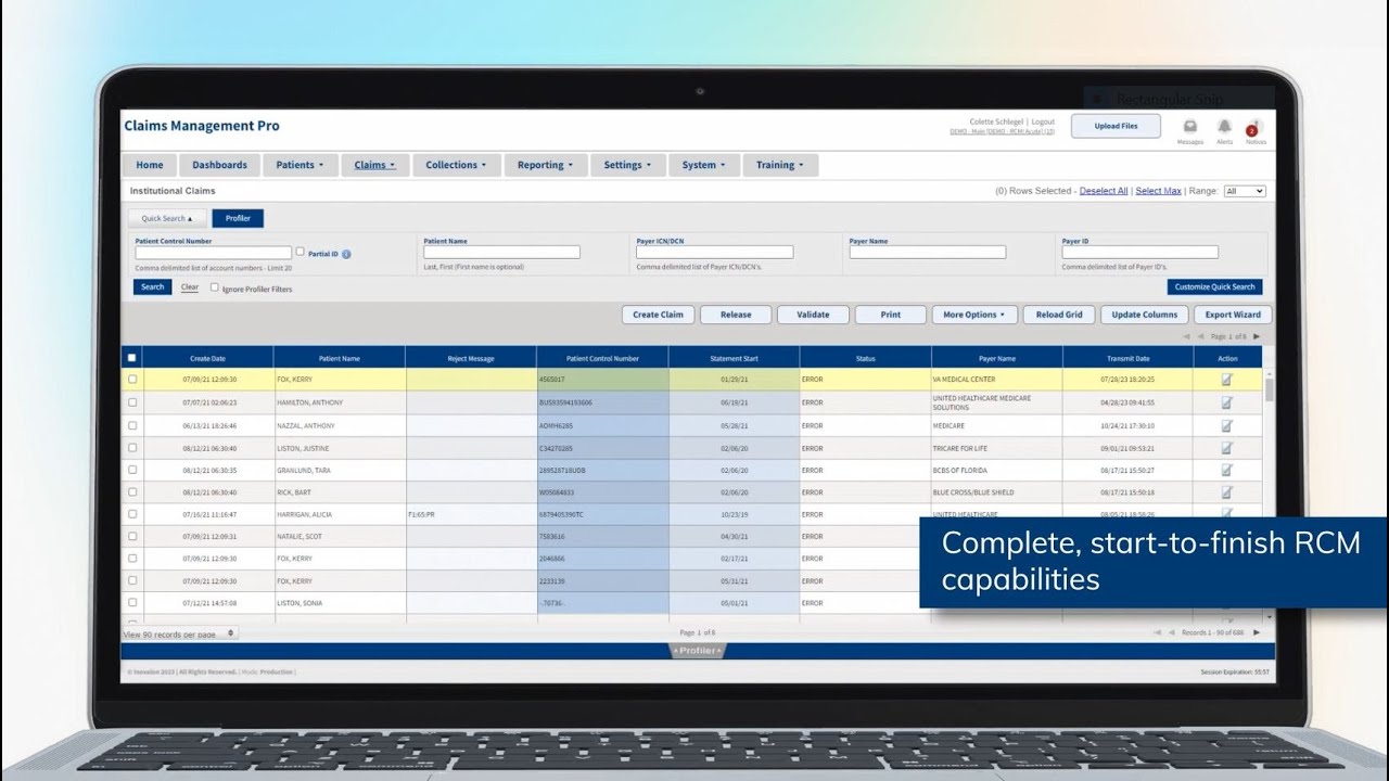Achieve cleaner claims and faster payments [Inovalon Claims Management Pro]