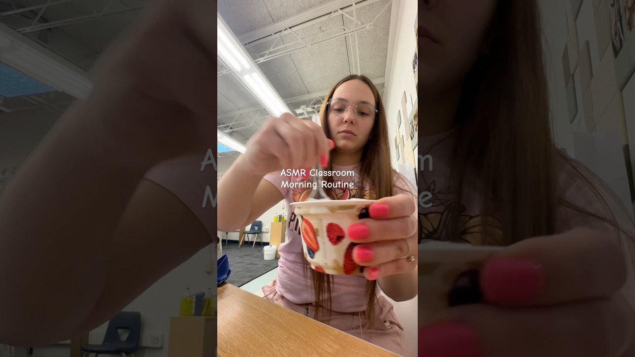 Classroom Morning Routine ASMR 💛🤫 #kindergartenteacher #kindergarten #asmr #morningroutine