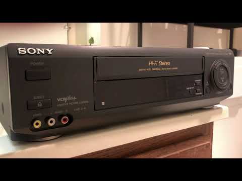 Sony VHS Player SLV-685HF Black VCR Watch VHS Tapes Record TV | Reverb