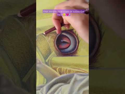 colored pencil drawing of eye- surreal art drawing Veronica Winters