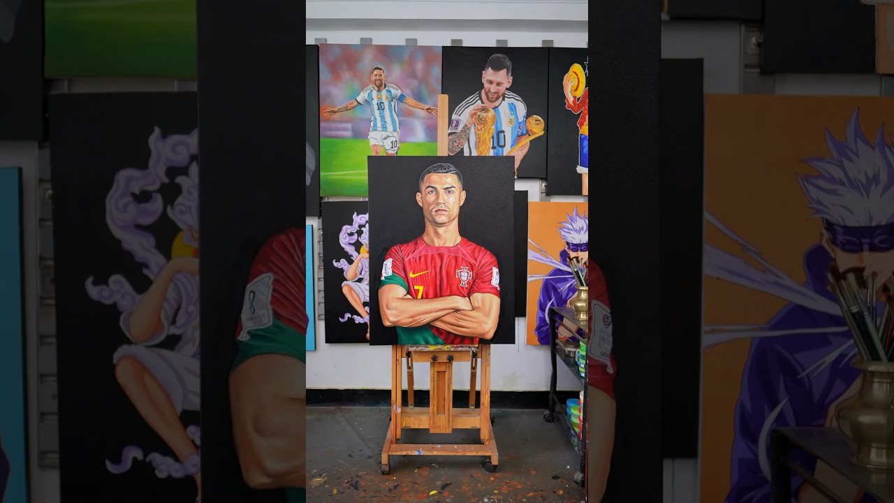 CR7 Cristiano Ronaldo Painting ART #ronaldo #cristianoronaldo #cr7