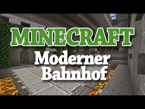 Modern Trainstation / Moderner Bahnhof Minecraft Map